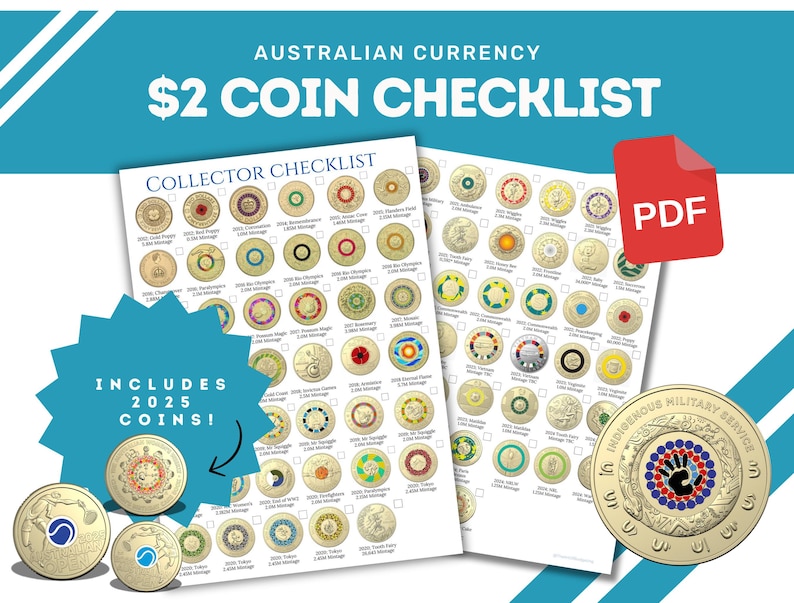 Australian Two Dollar Coin Checklist: Coloured Coin Collector's Guide ...