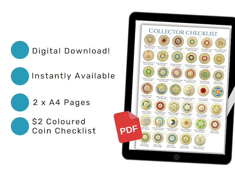 Australian Two Dollar Coin Checklist: Coloured Coin Collector's Guide ...