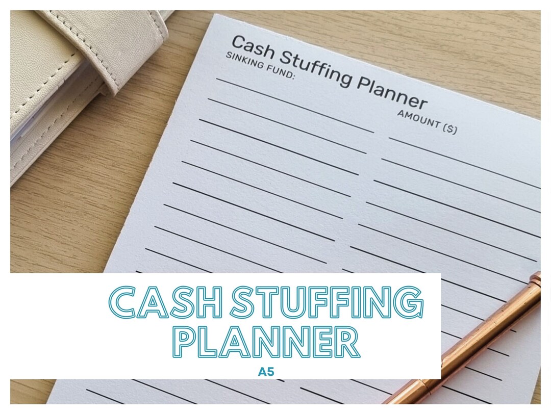 Cash Stuffing Planner Notepad | Aus Cash Stuffing Method | Sinking ...
