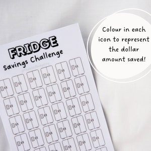 New Fridge Savings Challenge Tracker House Appliance Fund Aus Cash ...