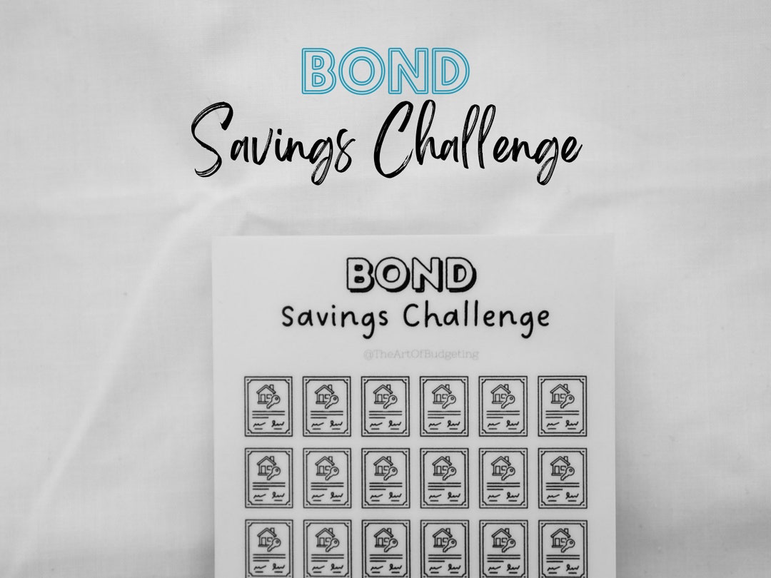 Bond Saving Challenge Tracker House Fund Rental Savings Aus Cash ...