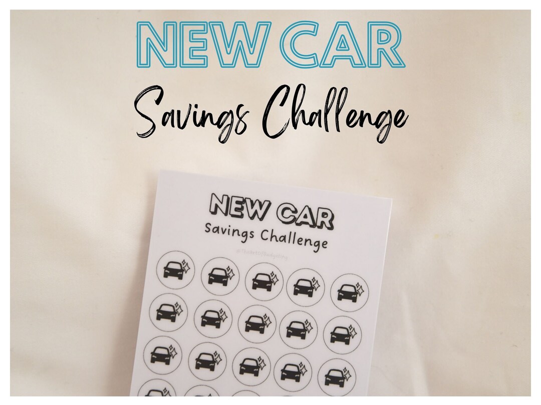 Physical New Car Fund Tracker | Savings Challenge Trackers - Etsy Australia