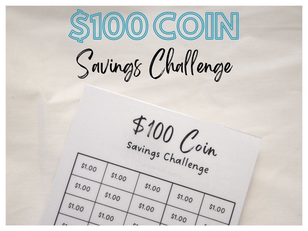 Physical 100 Dollar Coins Savings Tracker | Savings Tracker | Low ...