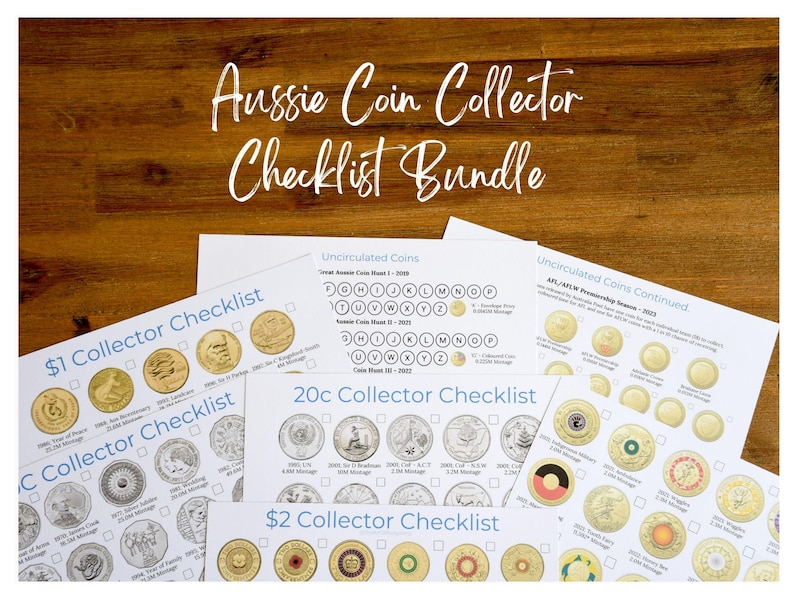 Australian Coin Collection Checklist Bundle: Full Colour Guide - Etsy ...