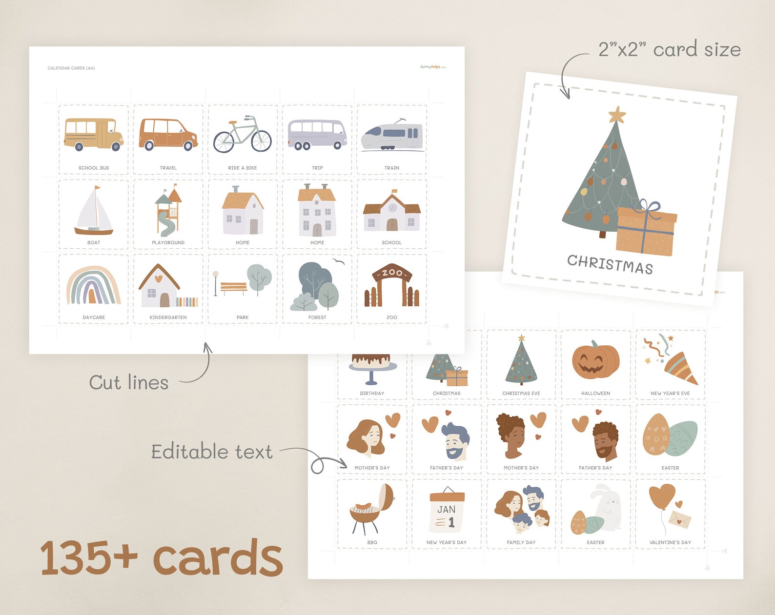 Weekly Visual Routine Charts With Cards / Editable Weekly Routine Chart ...