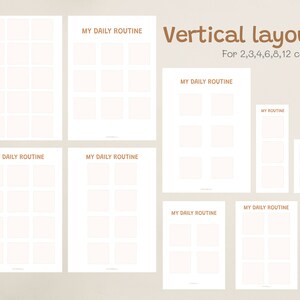 78+ Visual Routine Chart for Kids, Editable Visual Schedule, Printable ...