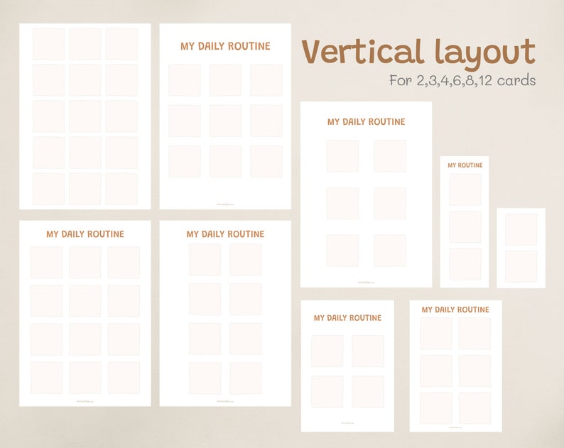 78 Visual Routine Chart for Kids, Editable Visual Schedule, Printable ...