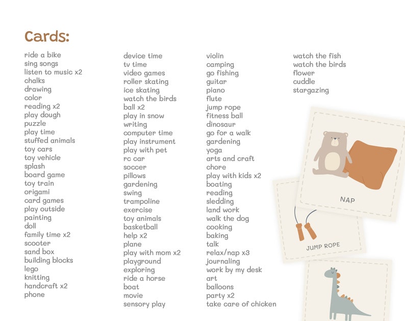 Routine Cards for Kids, Printable Schedule Cards, Editable Activity ...