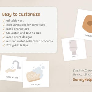 Potty Training Chart and Cards Kids Toilet Training Printable Step by ...