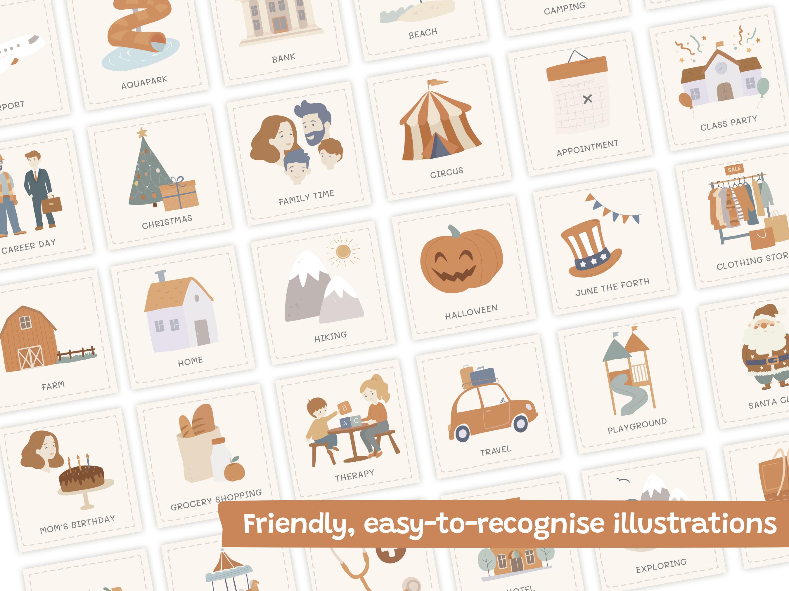 Visual Schedule Bundle, Daily Routine Charts & Cards (printable) - Etsy