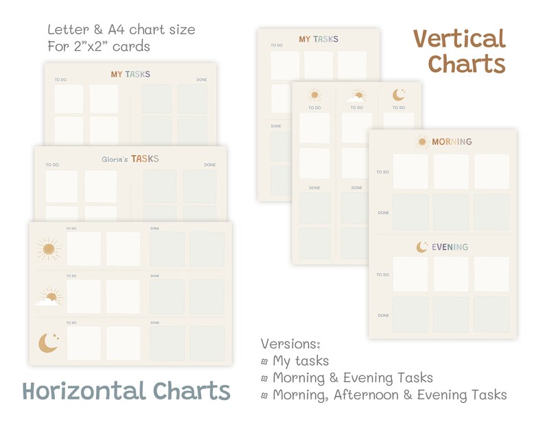 To Do Done Routine Chart für Kinder Kleinkinder Tagesablauf Druckbare ...