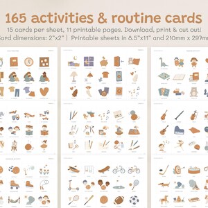 Activity Routine Cards Bundle, Visual Schedule, Montessori Homeschool ...