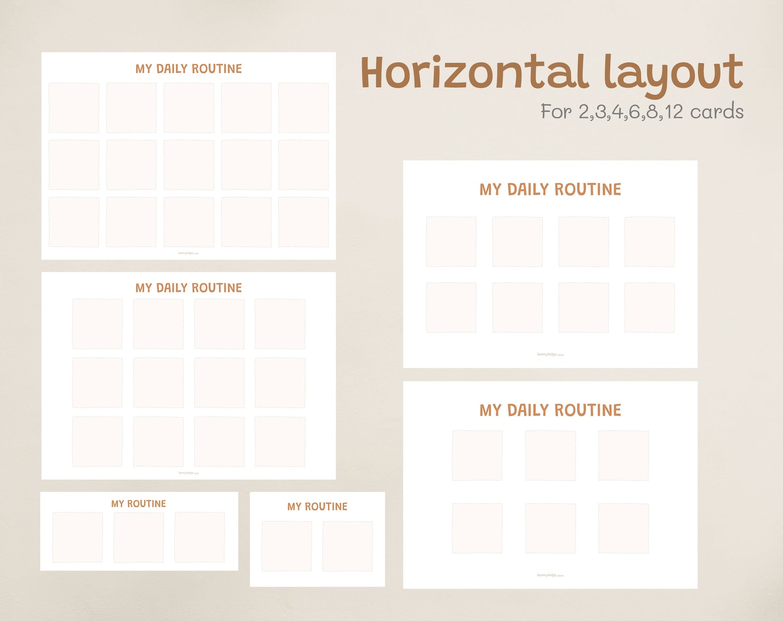 78+ Visual Routine Chart for Kids, Editable Visual Schedule, Printable ...
