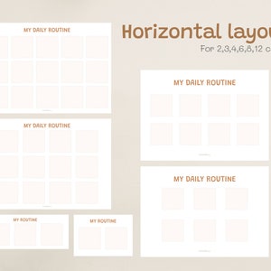 78+ Visual Routine Chart for Kids, Editable Visual Schedule, Printable ...