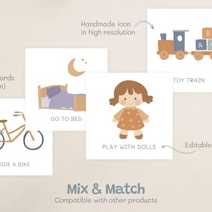 Activity Routine Cards Bundle, Visual Schedule, Montessori Homeschool ...