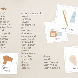 Self Care Routine Cards for Kids, Printable Editable Picture Cards ...