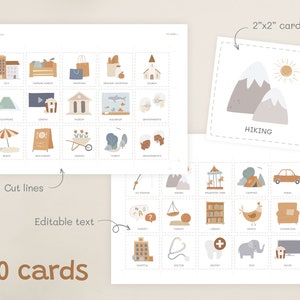 Places Routine Cards for Kids, Printable Visual Routine, Visual Picture ...