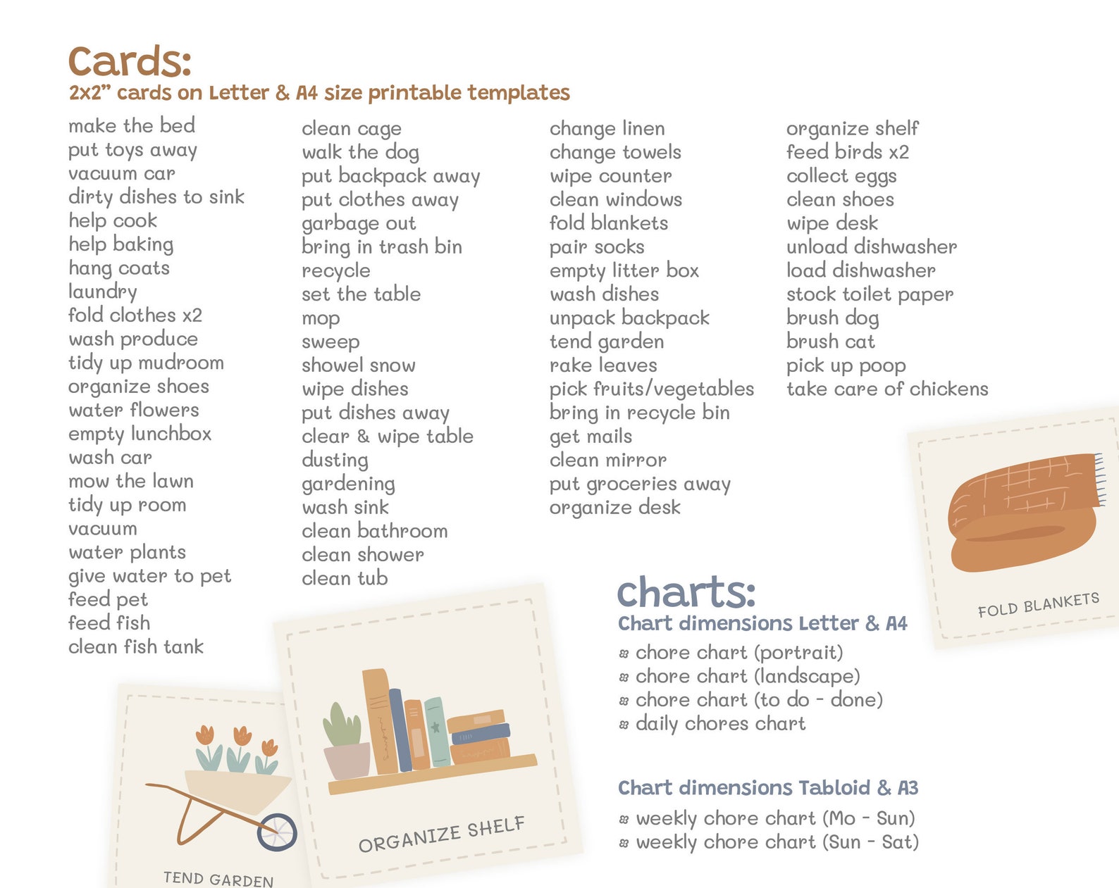 Chore Chart for Kids Printable, Daily Responsibilities, Editable Daily ...