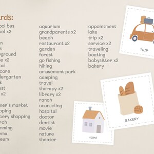 Places Routine Cards for Kids, Printable Visual Routine, Visual Picture ...