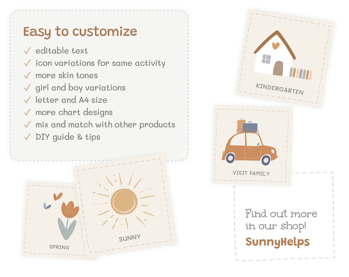 Editable Morning Board and Cards for Kids / Today Chart and Cards ...