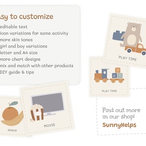 Reward and Treats Cards for Kids / Printable Visual Schedule / Visual ...