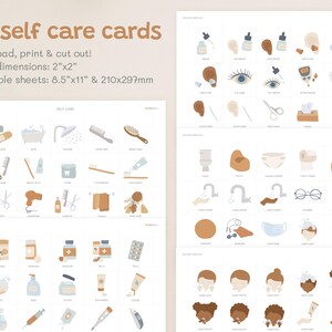 Self Care Visual Schedule Cards, Editable Hygiene Routine Flash Cards ...