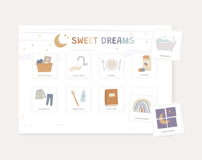 Editable Kids Visual Schedule: Daily Routine Chart (digital Download ...