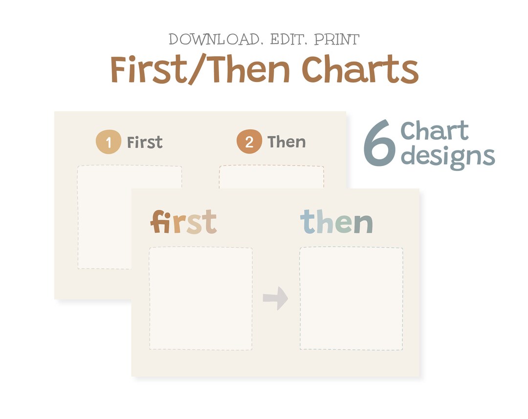 First Then Board for Kids, First Then Next Charts, Visual Schedule ...
