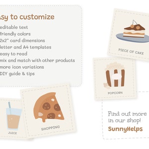 60 Food Flashcards, Printable Food Cards for Kids, Treats Fruits,drinks ...