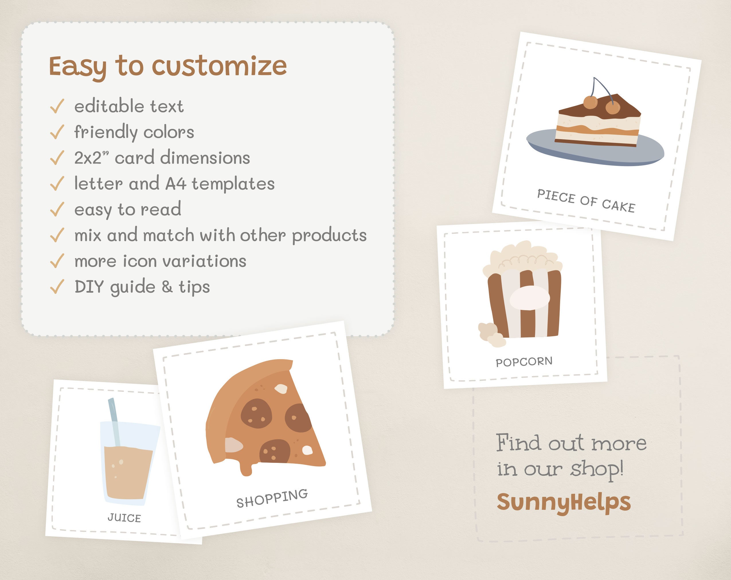 60 Food Flashcards, Printable Food Cards for Kids, Treats Fruits,drinks ...