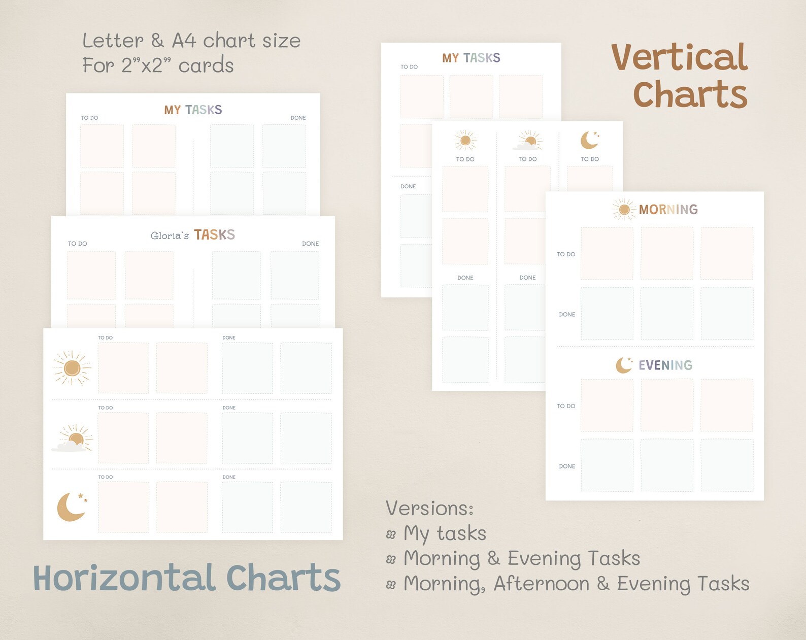 To Do Done Routine Chart for Kids, Toddler Daily Routine, Printable ...