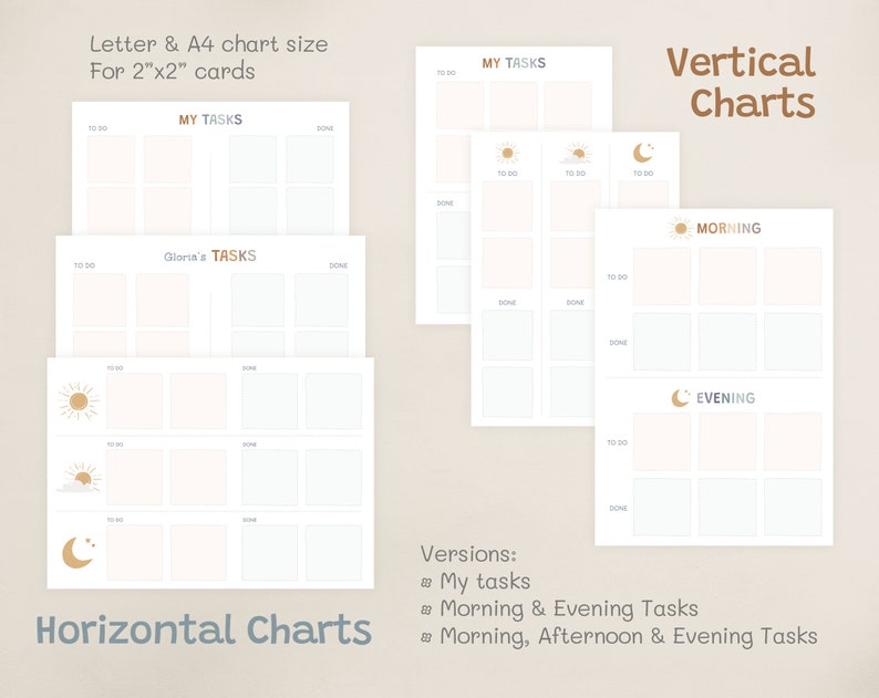 To Do Done Routine Chart for Kids, Toddler Daily Routine, Printable ...