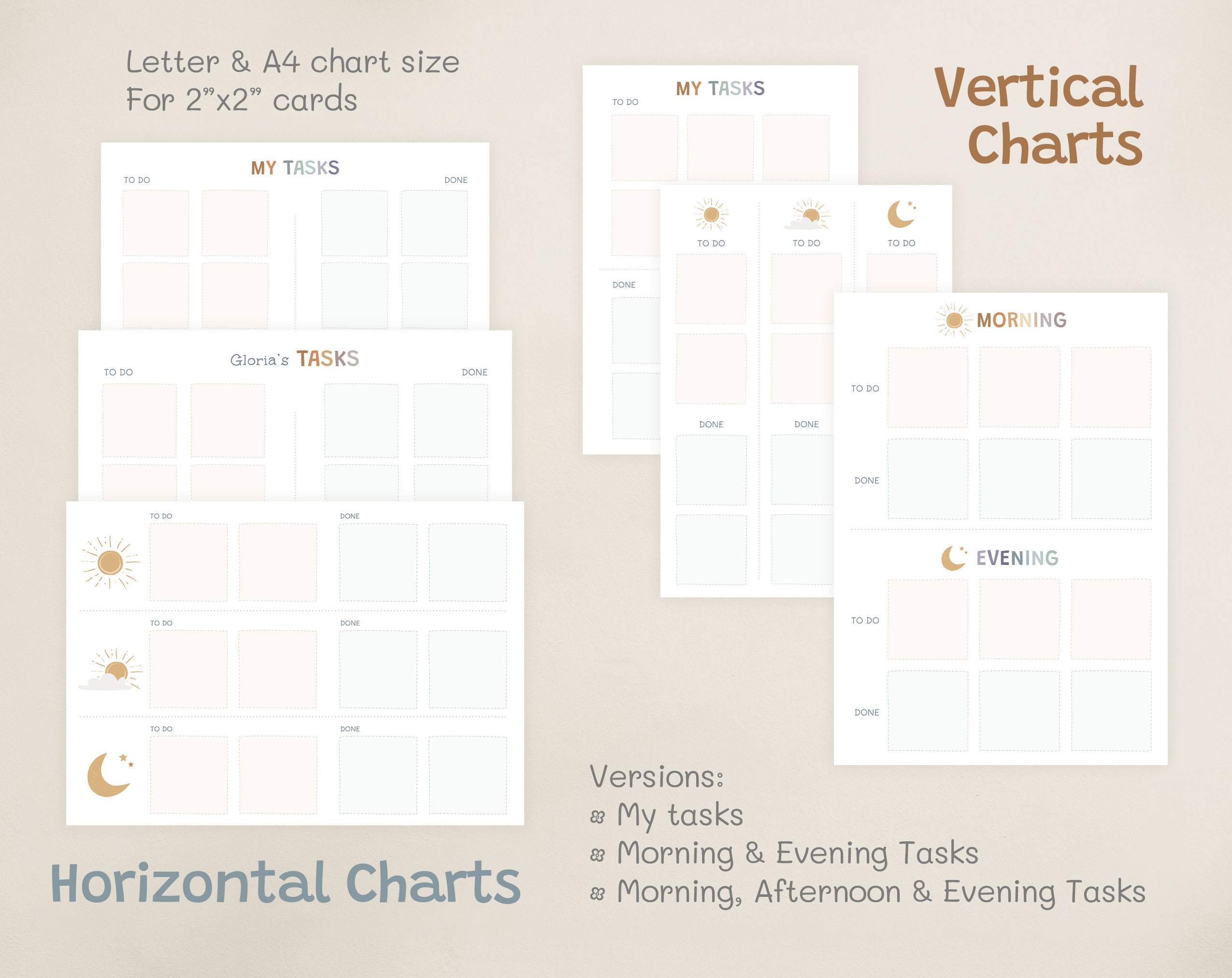 To Do Done Routine Chart for Kids, Toddler Daily Routine, Printable ...