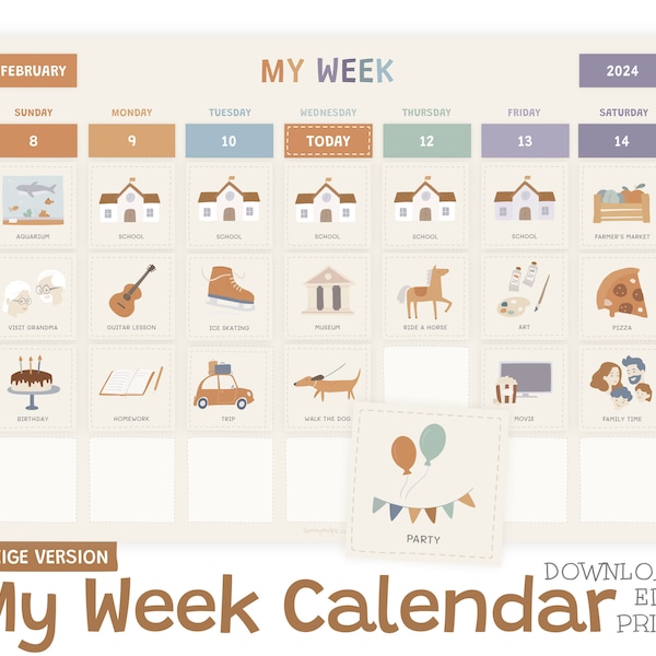 Toddler Schedule Printable - Etsy