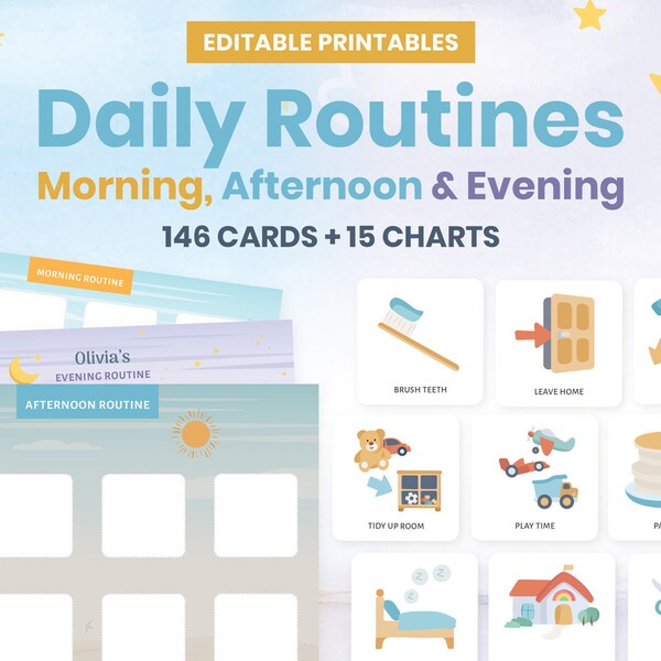 Adhd Visual Schedule - Etsy