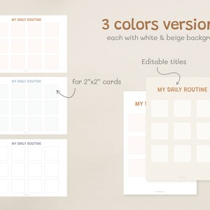 78+ Visual Routine Chart for Kids, Editable Visual Schedule, Printable ...