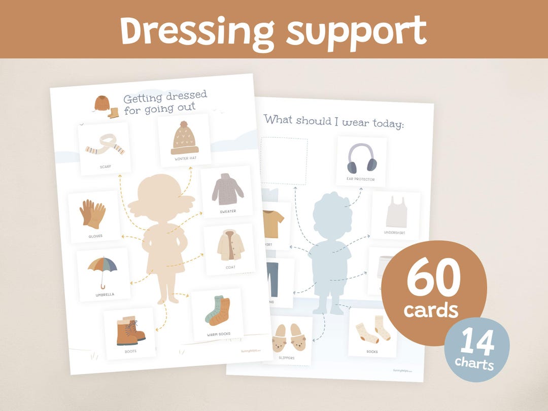 Clothes Choice Board for Kids, Visual Schedule Dressing, Editable ...