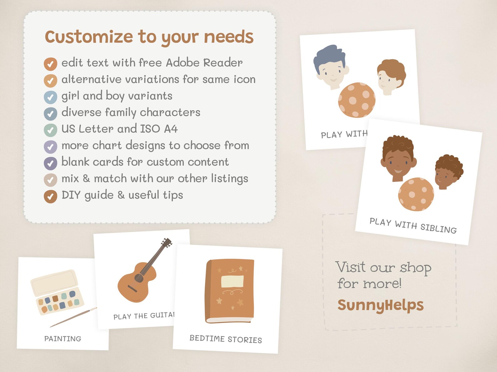 Activity Routine Cards Bundle, Visual Schedule, Montessori Homeschool ...
