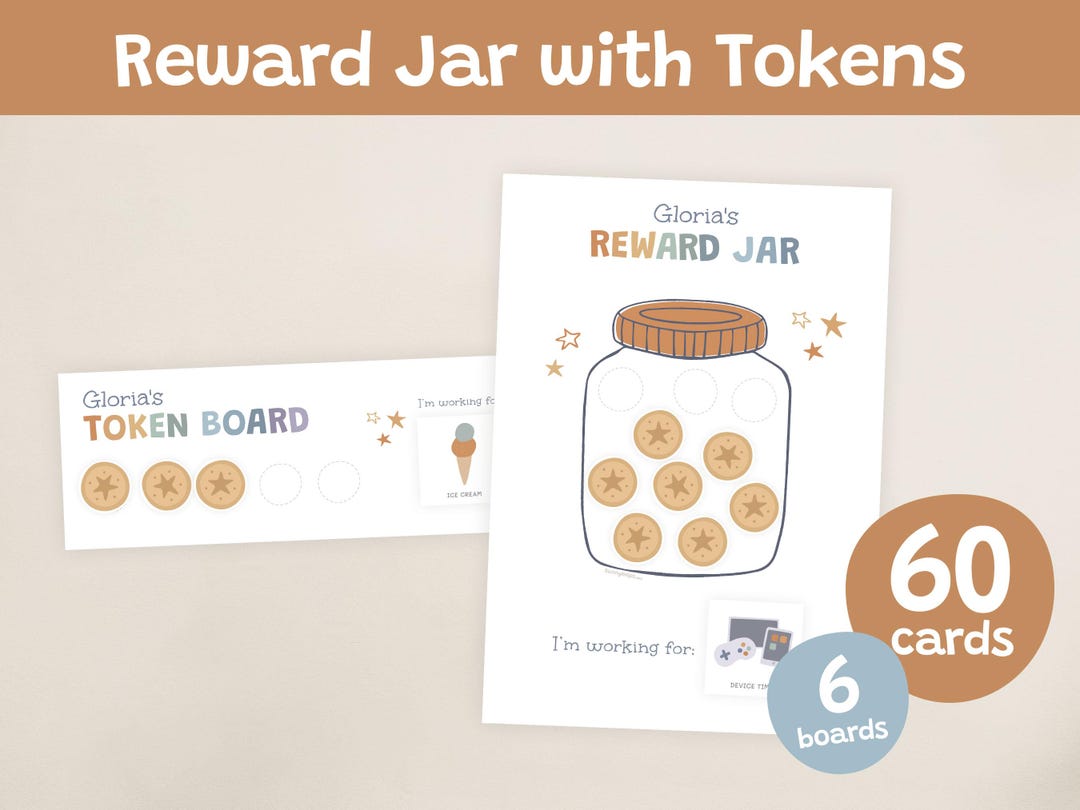 Printable Token Board: Reward Chart for Kids With Autism & ADHD (PDF ...