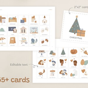 Editable Monthly Calendar Printable, Visual Schedule for Toddlers ...