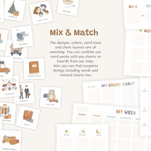 Visual Routine Chart Pack: Morning, Afternoon, Evening (printable) - Etsy