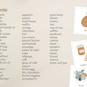 60 Food Flashcards, Printable Food Cards for Kids, Treats Fruits,drinks ...