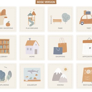 Places Routine Cards for Kids, Printable Visual Schedule Cards, Visual ...