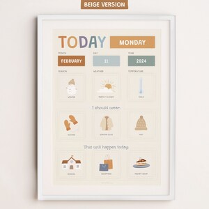 Editable Morning Board and Cards for Kids / Today Chart and Cards ...