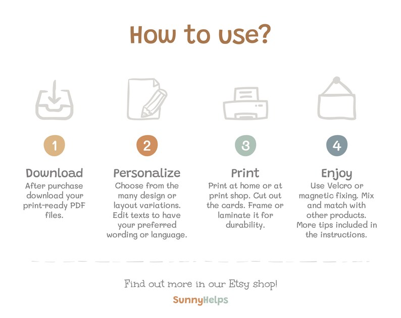 Places Routine Cards for Kids, Printable Visual Schedule Cards, Visual ...