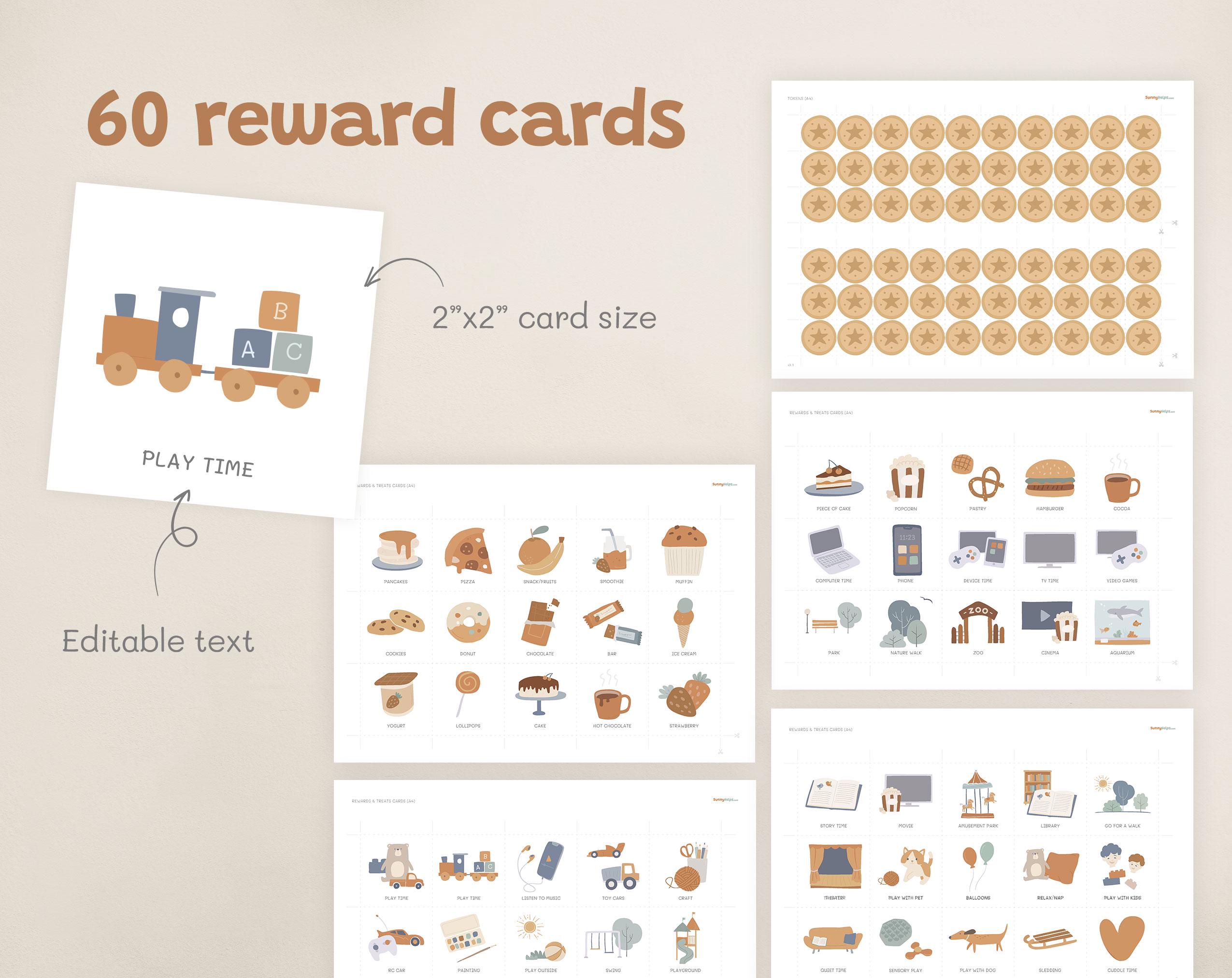 Printable Token Board: Reward Chart for Kids With Autism & ADHD (PDF ...