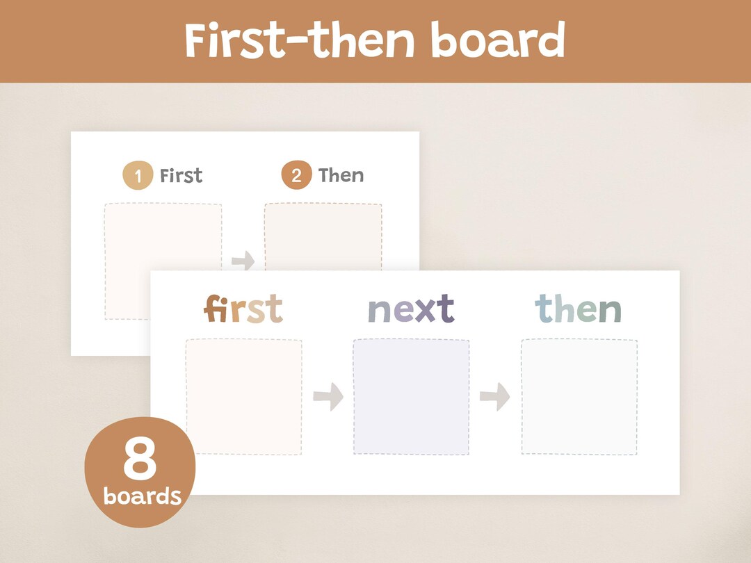First Then Board for Kids, First Then Next Charts, Visual Schedule ...