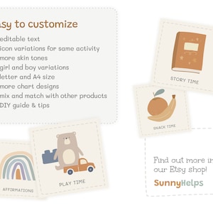 Visual Routine Cards, Editable Routine Cards: Activities Food Chores ...