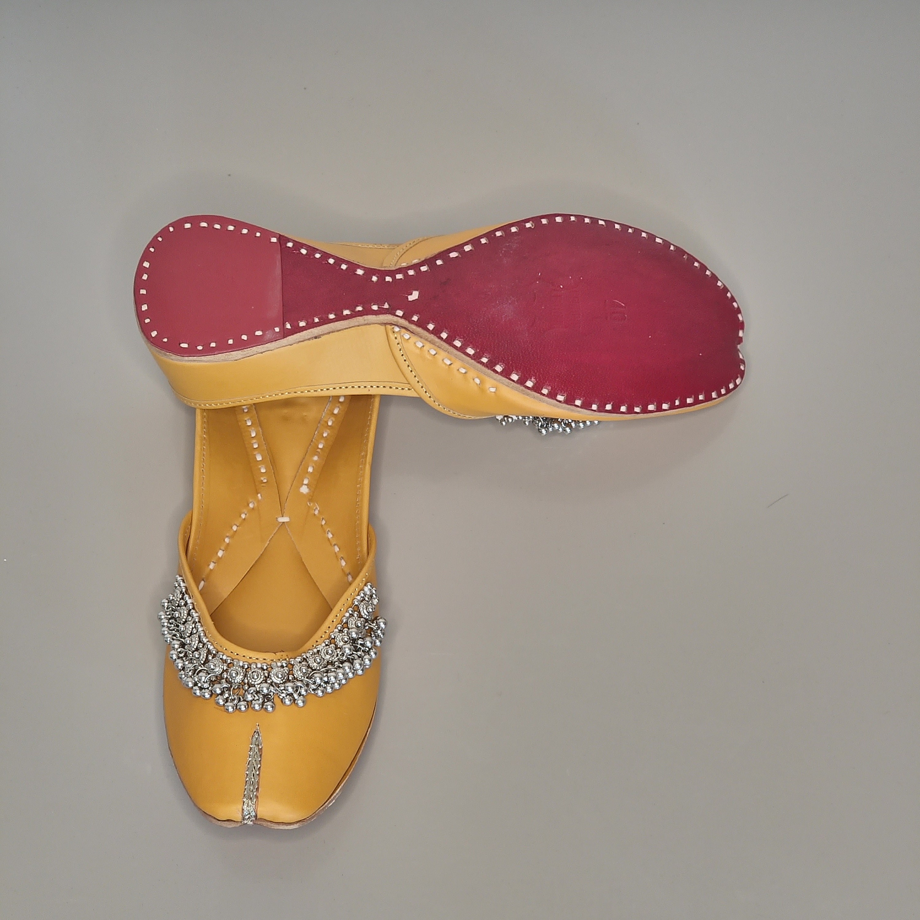 Women Punjabi Ghungroo Leather Jutti - Etsy