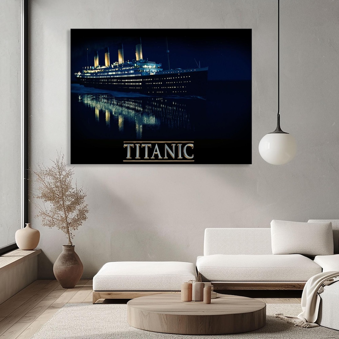 Titanic Canvas, Titanic Ship Canvas, Titanic Poster,titanic Wall Art ...